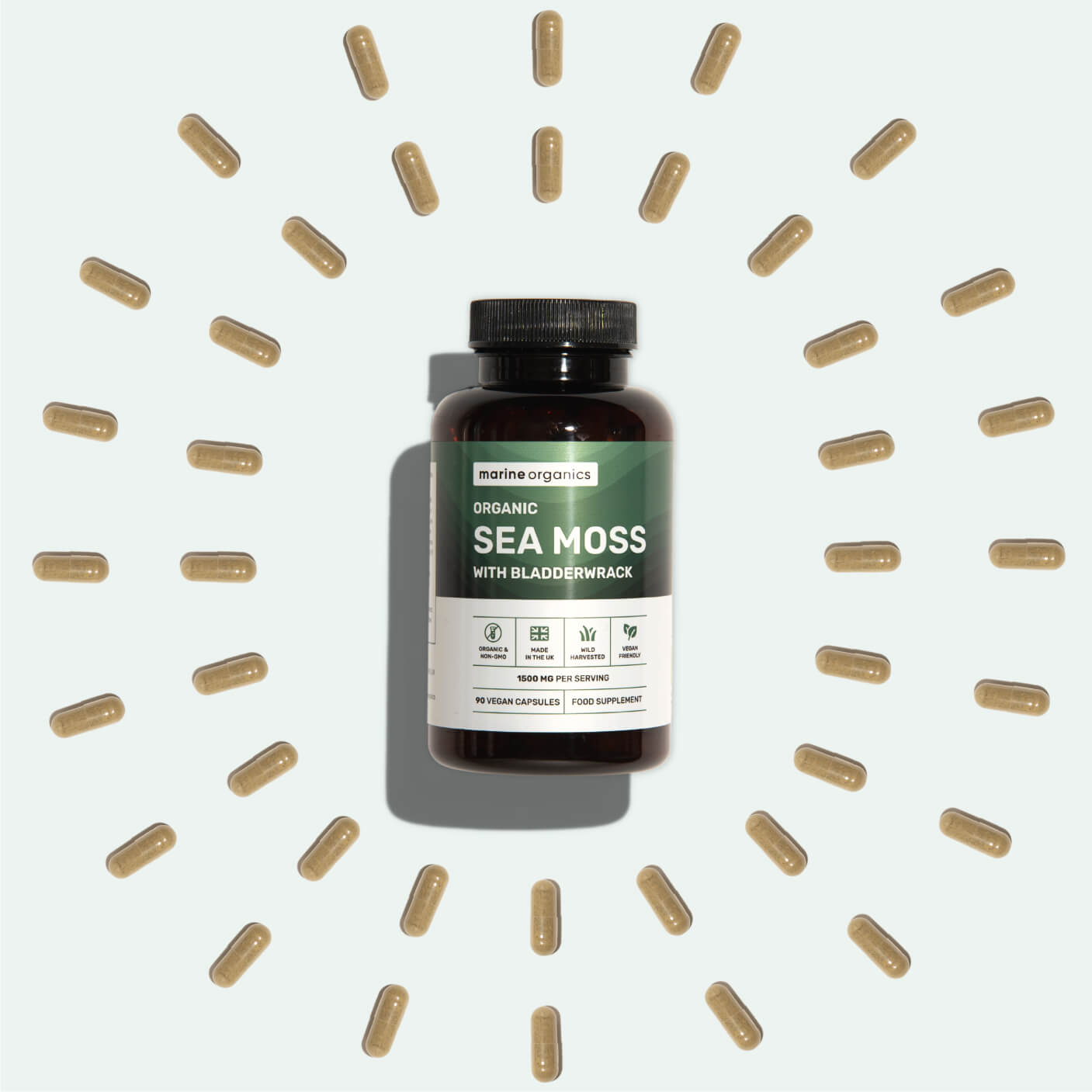 Marine Organics - Certified Organic Sea Moss & Bladderwrack Capsules ...